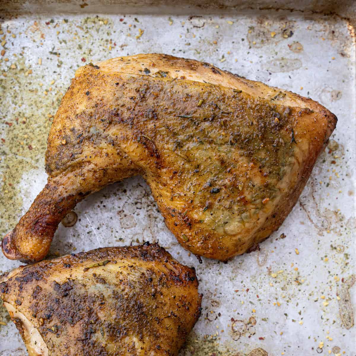 Garlic Herb Chicken Quarters – Grilled with Compound Butter - The ...